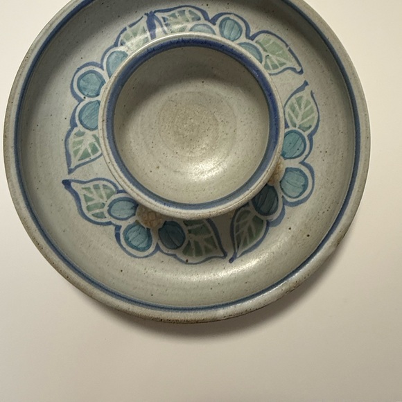 Fisher | Accents | Vintage Hand Thrown Pottery Art Chips And Dip ...